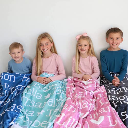 Personalized Name Blanket for Your Daughter, Customized Name Baby Blankets for Girls, Name Blanket for Daughter, Personalized Baby Blanket with Name for Girls. Great Gift for Birthday, Christmas