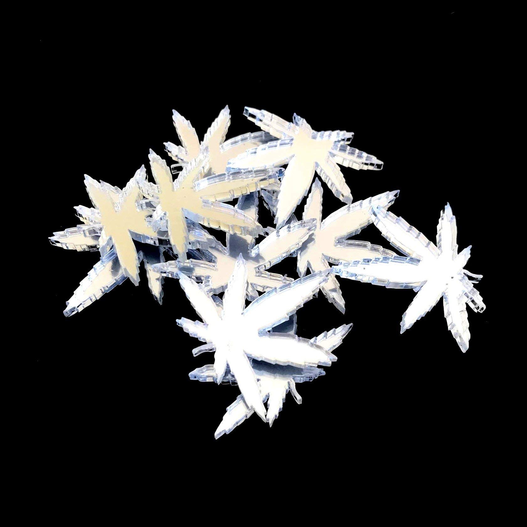 Super Cool Creations Hemp Leaf Shaped Crafting Sets, Red, Pack of 10 x 6cm