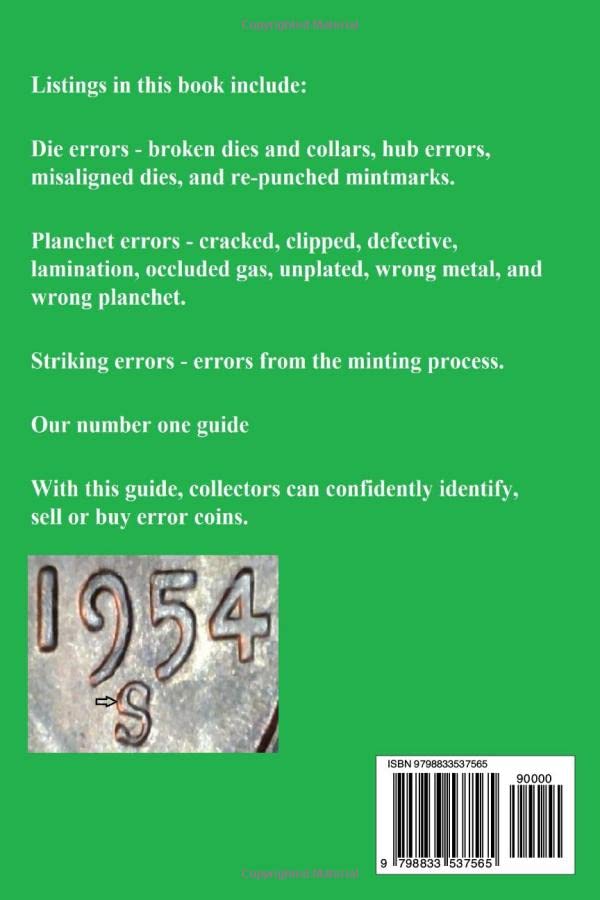 2023 US Error Coin Guide - Color Edition