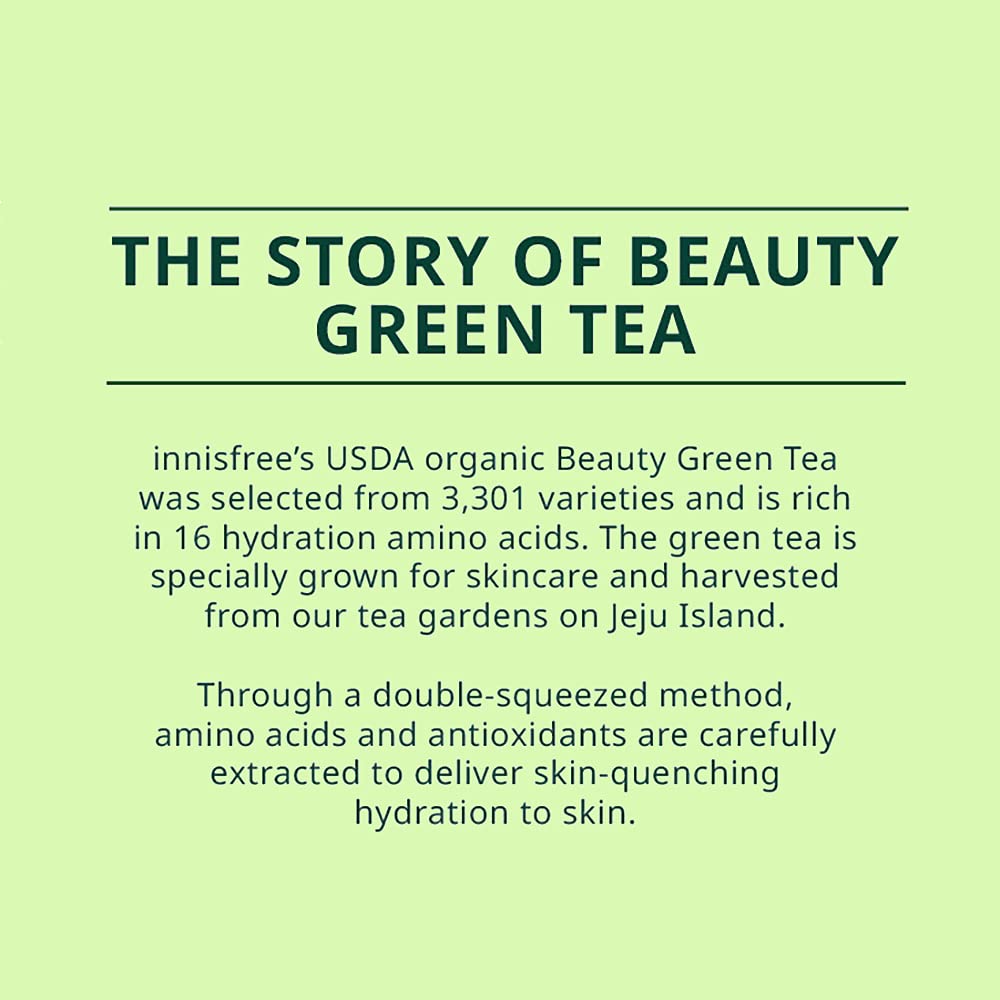 innisfree Green Tea Seed Intensive Hydrating Toner Face Treatment , 6.76 Fl Oz (pack of 1)