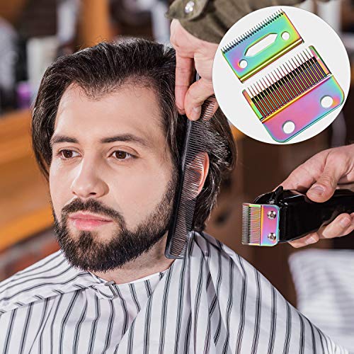 2 Sets Adjustable Clippers Blades, 2 Hole Hair Trimmer Replacement Blade (Colorful)