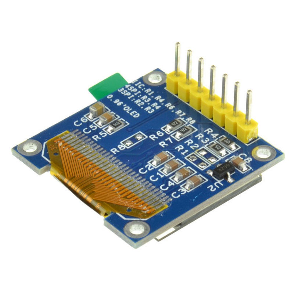 Hailege 0.96" SSD1306 SPI OLED LCD Display 128X64 OLED for 51 STM32 Arduino Raspberry Pi Blue Font