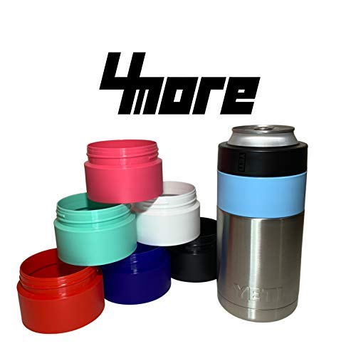 4More - 16 oz Can Adapter for The Yeti Colster - Old BLK - Perfect for 16 oz. Cans of Craft Beer! Patented! Adapter ONLY - Old BLK