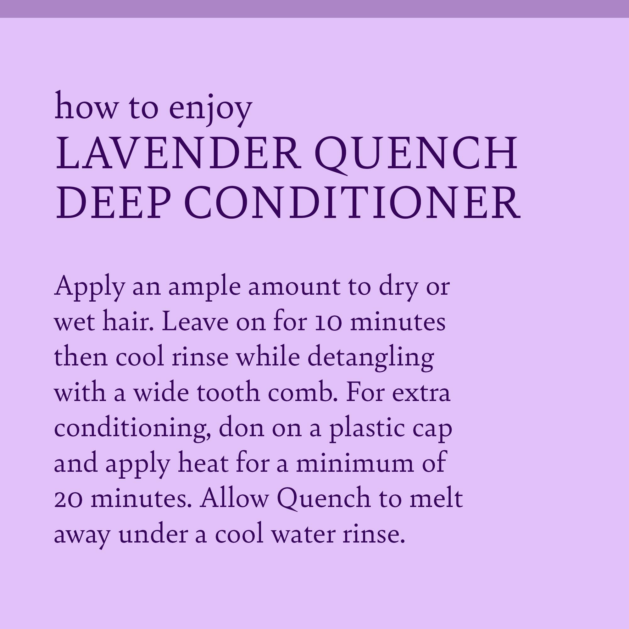 Camille Rose Lavender Quench Deep Conditioner, 8 oz