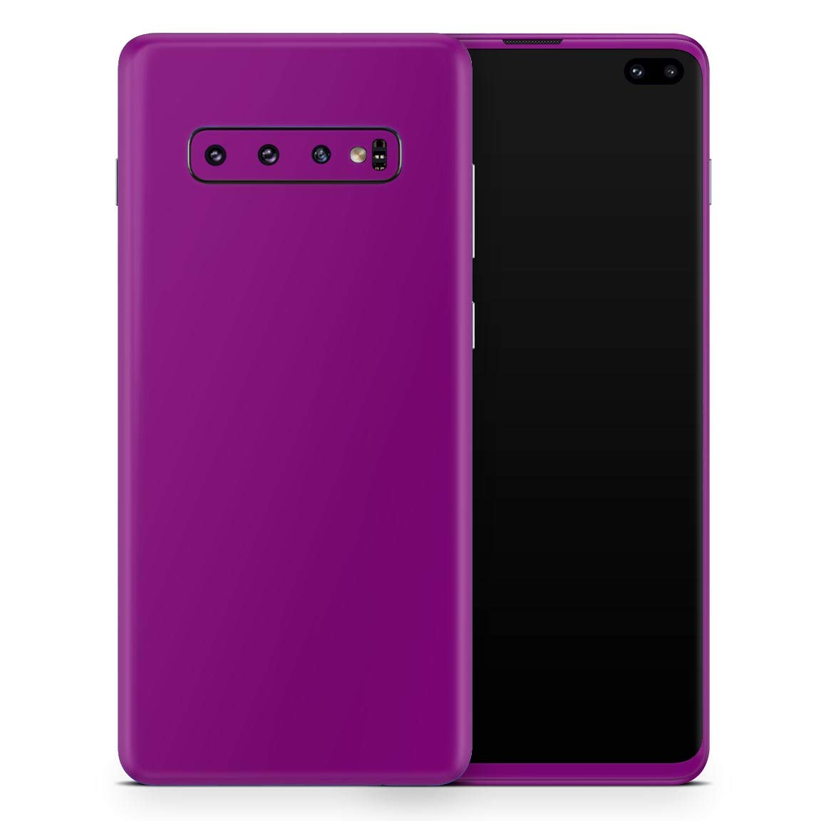 DesignSkinz Solid Dark Purple Protective Vinyl Decal Wrap Skin Cover Compatible with The Samsung Galaxy S20 (Screen Trim & Back Glass Skin)