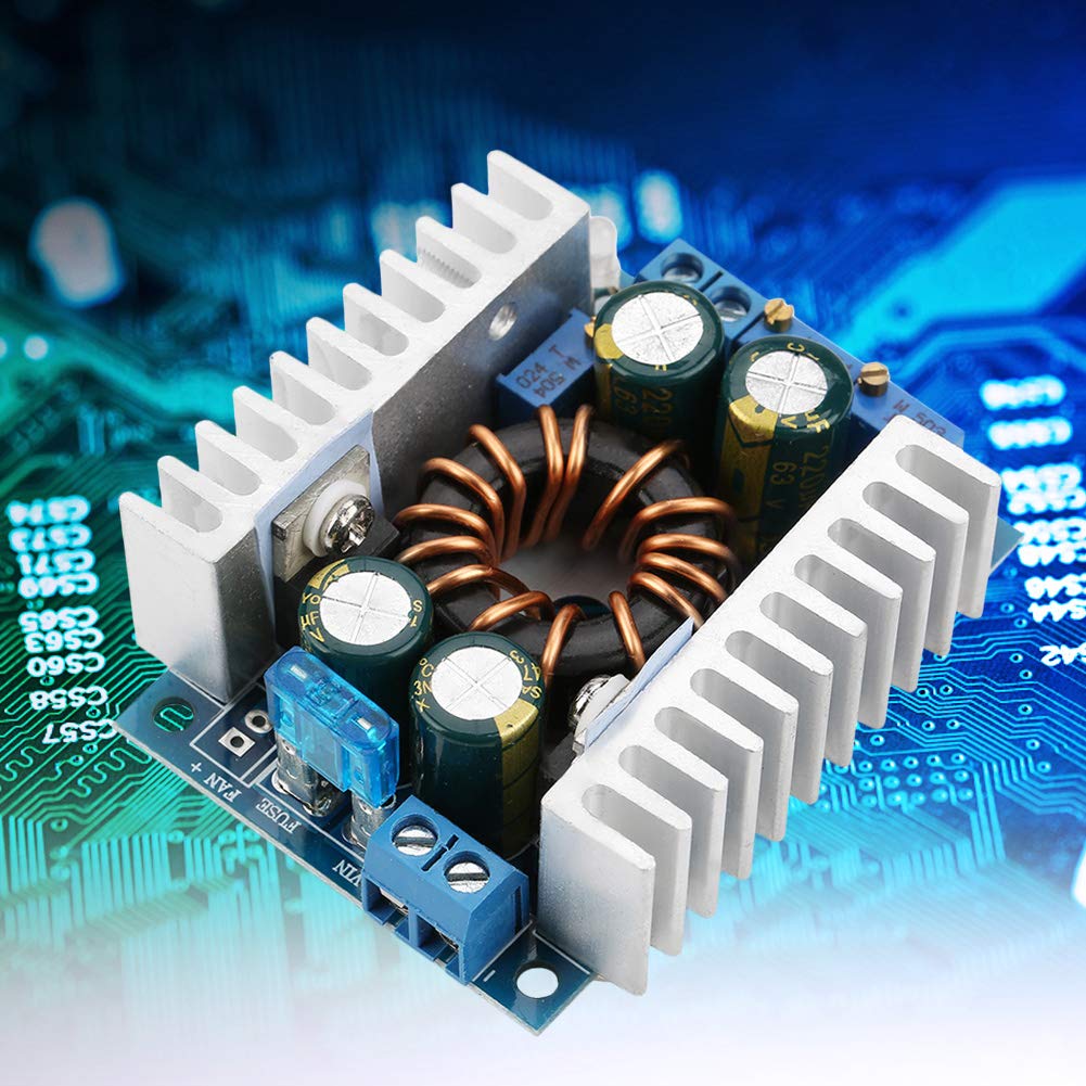 DC Boost Converter, DC-DC Step Up Converter Board 10-32V to 12-60V Voltage Regulator Booster Module Adjustable Voltage Step Up Power Supply Module