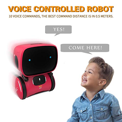 98K Kids Robot Toy, Smart Talking Robots, Gift for Boys and Girls Age 3+, Intelligent Partner and Teacher, with Voice Controlled and Touch Sensor, Singing, Dancing, Repeating