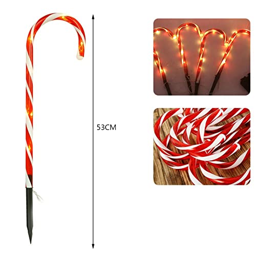 Christmas Candy Cane Lights,LED Christmas Candy Cane Lights, Fairy Landscape Lighting Outdoor Garden Pathway Yard Lawn Lamp, Home New Year Xmas Decoration