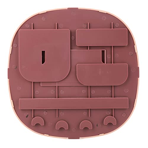 HERCHR Wall Mount Shelf Accessories Organizer Self-Stick Bedside Storage Organizer for Earphone, Cell Phone Next to Bed & Table Dorm(pink)