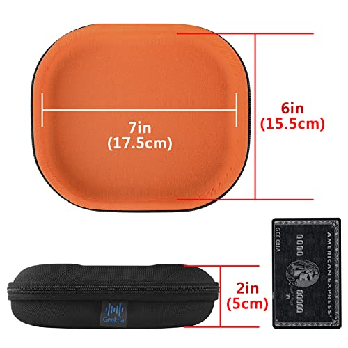 Geekria Shield Headphones Case Compatible with JBL Tune 510BT, Tune 660 BTNC, Tune 560BT, Tune 500BT, Live 460NC, E45BT Case, Replacement Hard Shell Travel Carrying Bag with Cable Storage (Black)