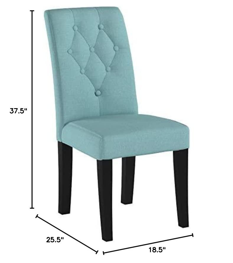 Christopher Knight Home Nyomi Fabric Dining Chair, Blue