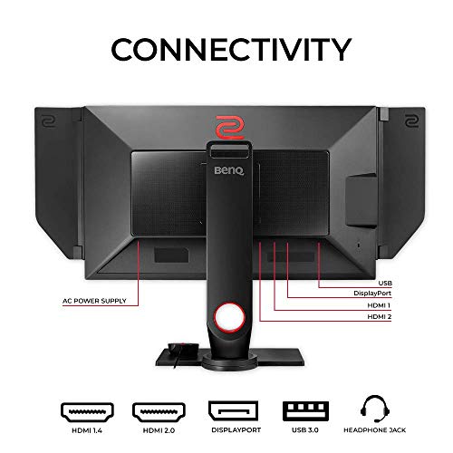 BenQ ZOWIE XL2740 27-inch 240Hz Gaming Monitor with G-Sync Compatible/ Adaptive Sync | 1080p 1ms | Black Equalizer for Competitive Edge | S-Switch for Custom Display Profiles | Shield