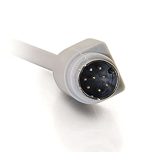 C2G 02318 8-Pin Mini-DIN M/M Serial RS232 Cable, Beige (10 Feet, 3.05 Meters), Laptop
