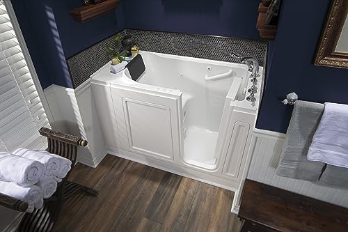 American Standard 2848.119.CRW Acrylic Whirlpool and Air Spa 28"x48" Right Side Door Walk-In Bathtub in White