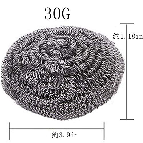 Dr.WOW 6 Pack Stainless Steel Sponges,Extra Large Magic Sponge Pad,Steel Wool Scrubber for Kitchens, Bathroom, Floor Cleaning