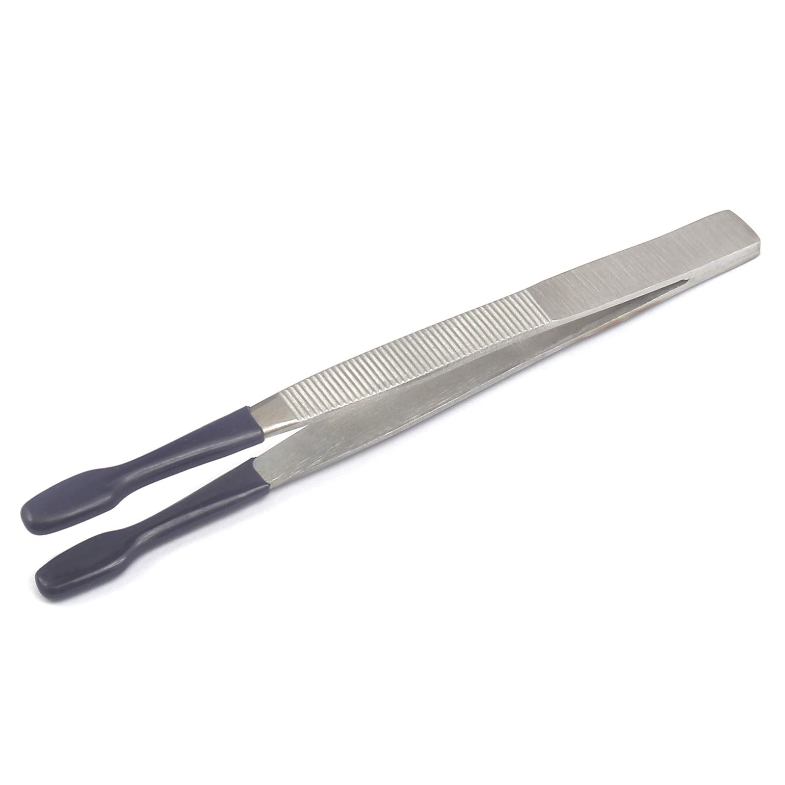 DDP TWEEZERS RUBBER COATED PVC SOFT NON MARRING FLAT TIPS LAB HOBBY BEAD CRAFT TOOLS