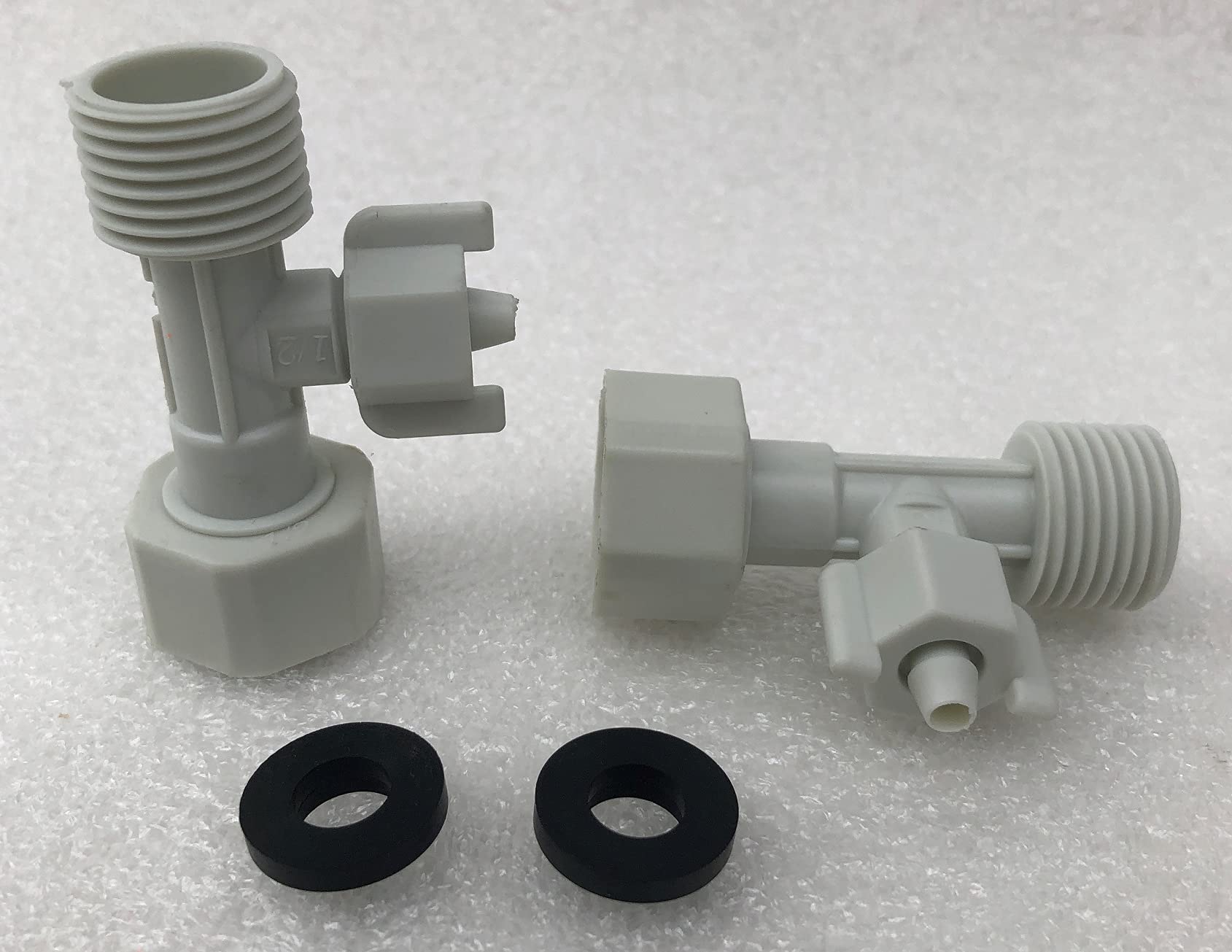 7/8 inch Female, 7/8 inch Male Nylon Bidet T-Adapter for Bidet Water Connection 1/4 or 3/8 inch Hose (2- pack 7/8-inch Bidet Connector, 2, Count)