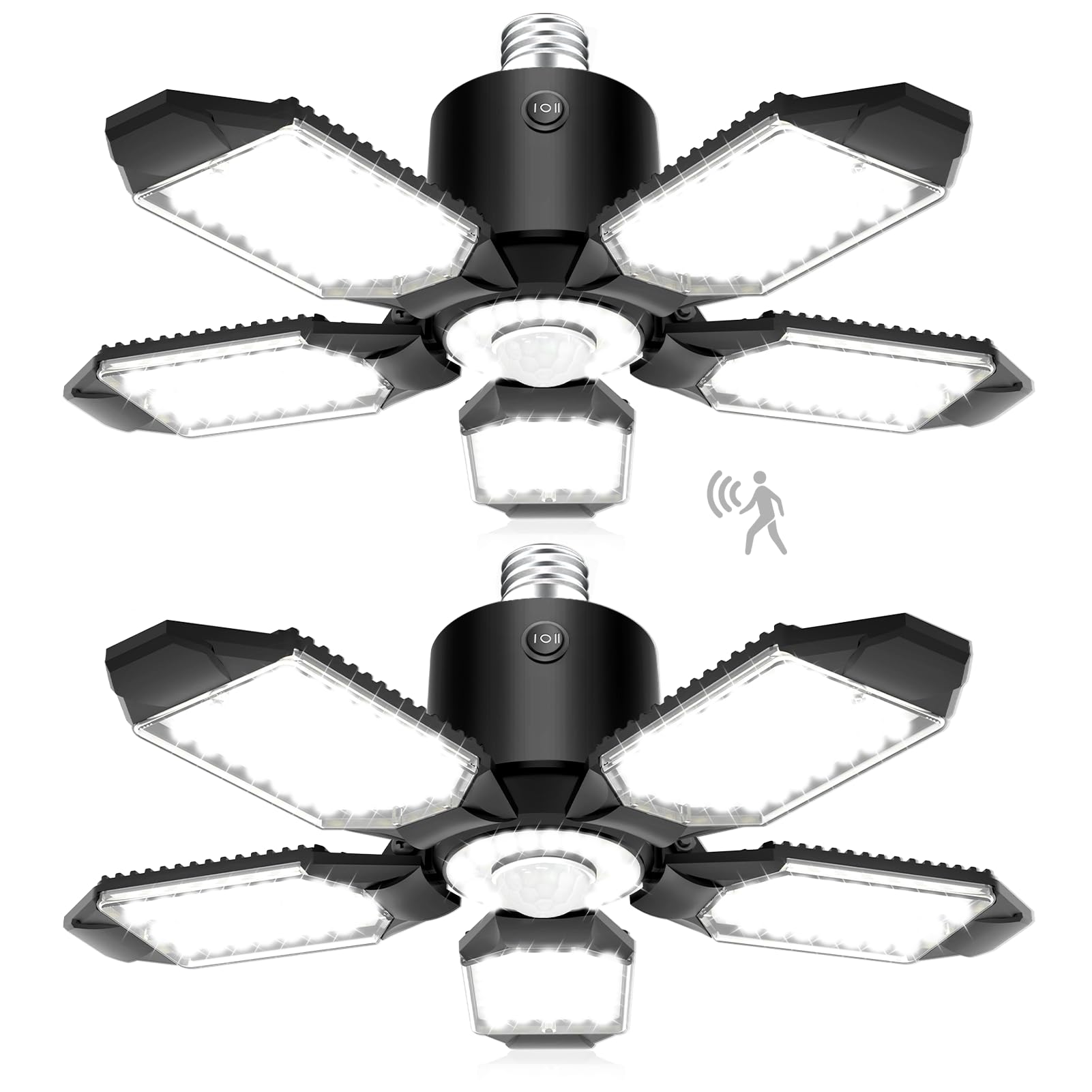 AGranTOP Motion Sensor Garage Light - 180W 18000LM Shop Light with Motion Sensor, 3 Switch Modes, Dusk to Dawn Indoor Motion Activated LED Ceiling Light for Garage, Warehouse, Workshop (1 Pack)