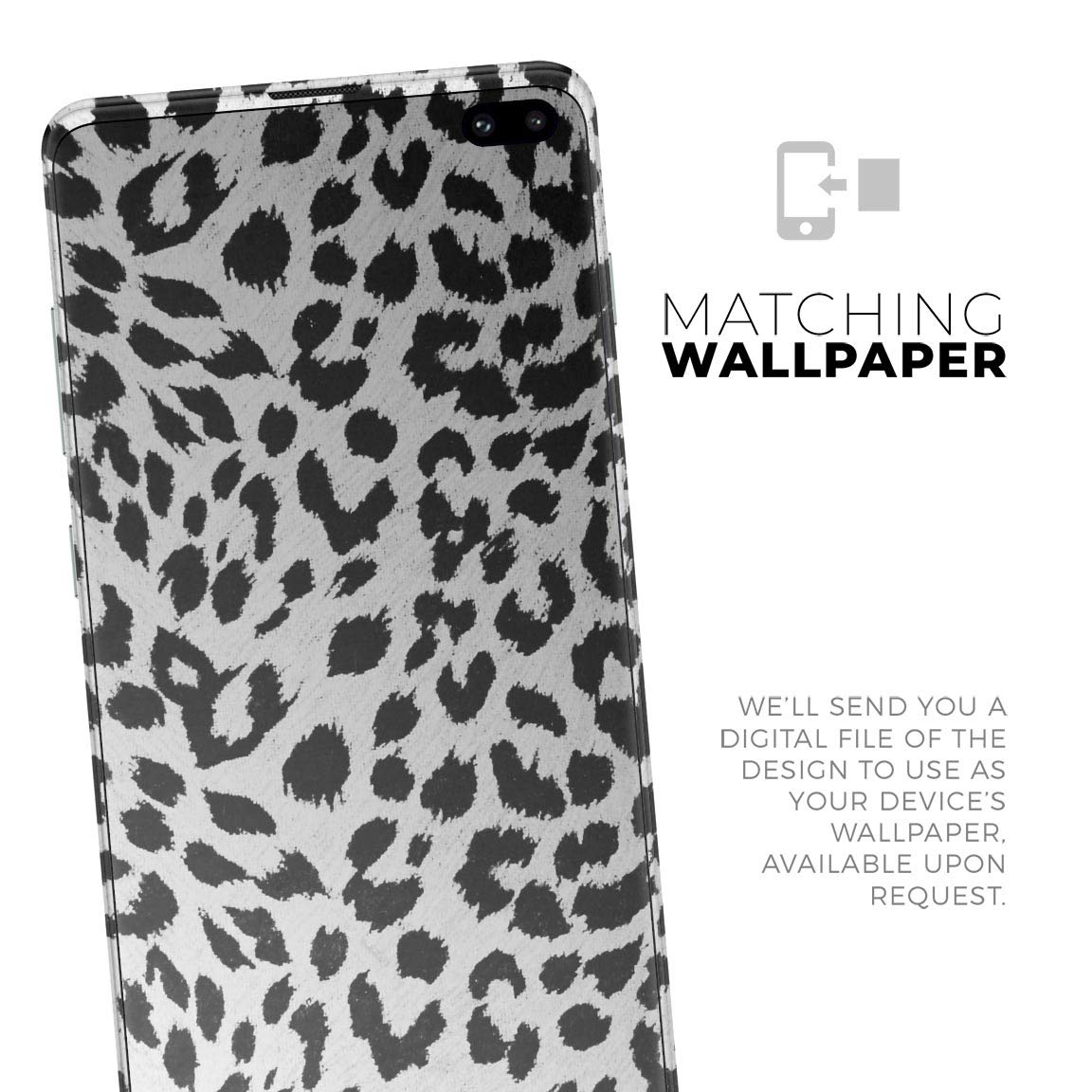 DesignSkinz Vector Leopard Animal Print Protective Vinyl Decal Wrap Skin Cover Compatible with The Samsung Galaxy S20 (Screen Trim & Back Glass Skin)