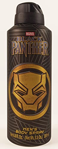 Black Panther, Marvel, Fragrance, For Men, Body Spray, 6.8oz, 200ml, Made in Spain, by Air Val International