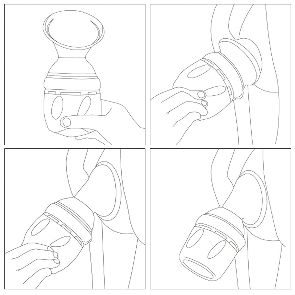 haakaa Gen.3 Manual Breast Pump 8oz/250ml (Grey) with Lid - Silicone Breast Pump for Breastfeeding Mom Collector Liquid Gold, 3rd Generation haakaa Pump with Large Capacity & Strong Suction