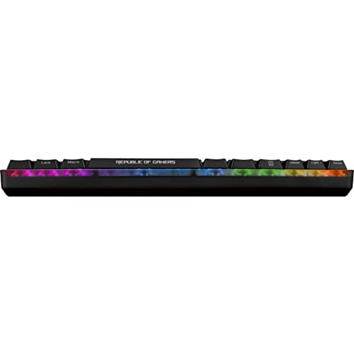 ASUS ROG Falchion NX 65% Wireless RGB Gaming Mechanical Keyboard | ROG NX Blue Clicky Switches, PBT Doubleshot Keycaps, Wired / 2.4G Hz, Touch Panel, Keyboard Cover Case, Macro Support