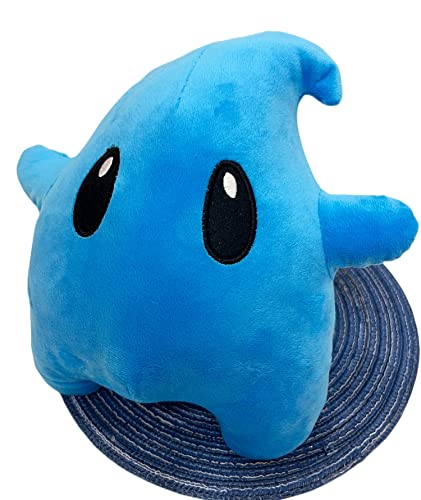 AILAAH Mario All Star Collection Luma Star Stuffed Plush Toy,Mario Plush Suitable for Gift Luma Plush Mario or wear with Princess Peach Costum's,10''(Blue) xt-01