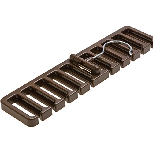 DayCount® Pack of 2 Tie Belt Organizer Storage Rack, Multifuction Rotating Ties Scarf Hanger Holder Closet Organization Wardrobe Finishing Rack for Men and Women (Brown)