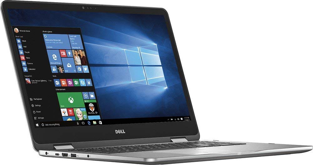 Dell 7000 Inspiron 2-in-1 17.3in Touchscreen FHD IPS Laptop, Intel Core i7-7500U 16GB DDR4 NVIDIA GeForce 940MX 2GB 512GB SSD Backlit keyboard Win 10 (Renewed)