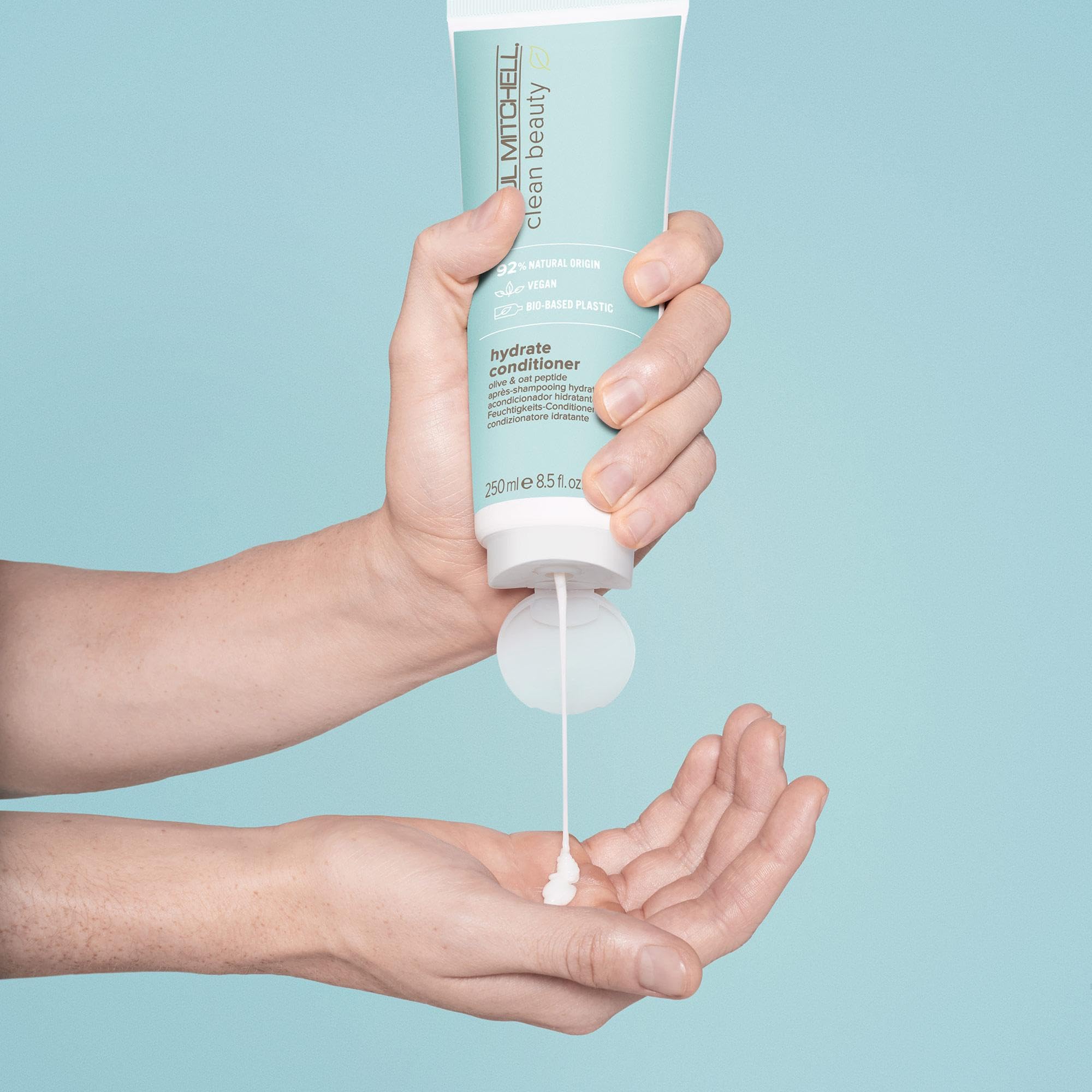 Paul Mitchell Clean Beauty Hydrate Conditioner, Intensely Nourishing Conditioner, Improves Manageability, For Dry Hair, 33.8 fl. oz.