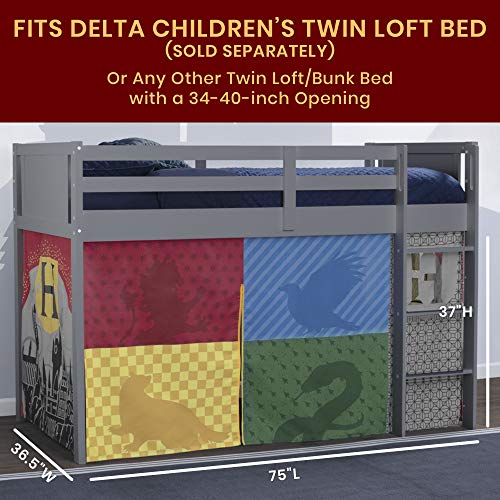 Harry Potter Loft-Bed Tent-Curtain Set for Low-Twin Loft-Bed (Bed Sold Separately) by Delta Children