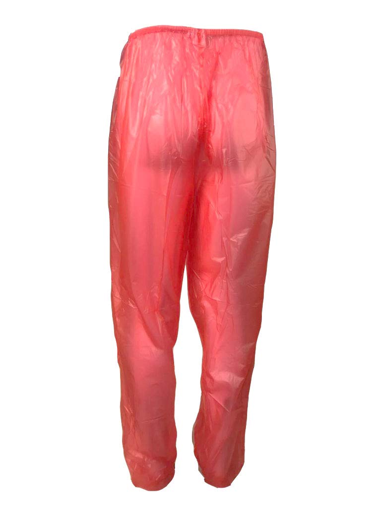 Haian Plastic Jogging Bottoms (Large, Transparent Red)