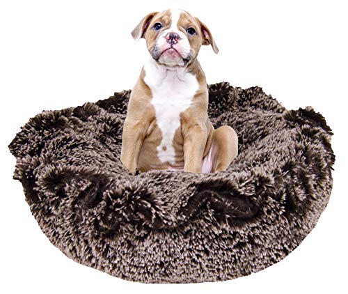 Bessie and Barnie Ultra Plush Frosted Willow Luxury Shag Deluxe Dog/Pet Cuddle Pod Bed