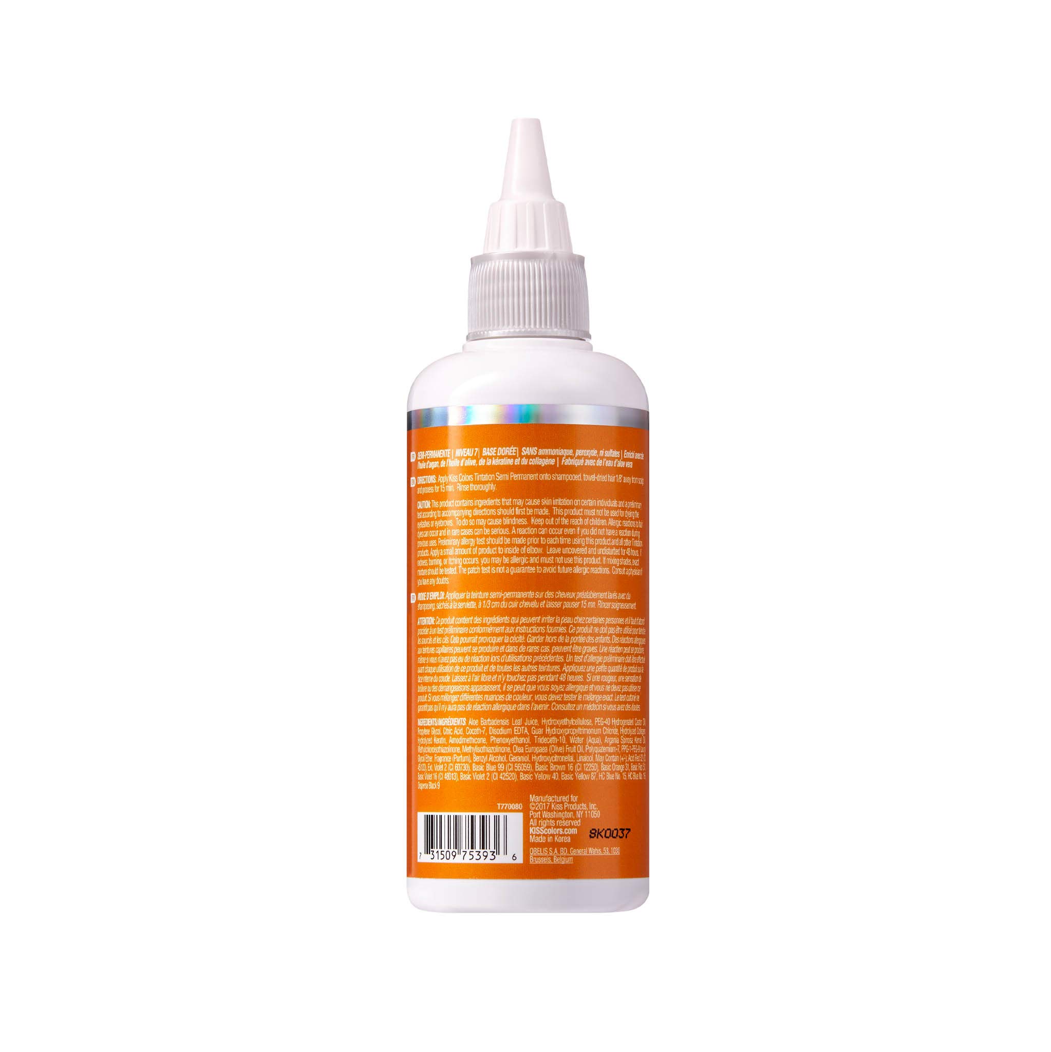 Kiss Tintation Semi-Permanent Hair Color 5 Ounce Ginger (2 Pack)