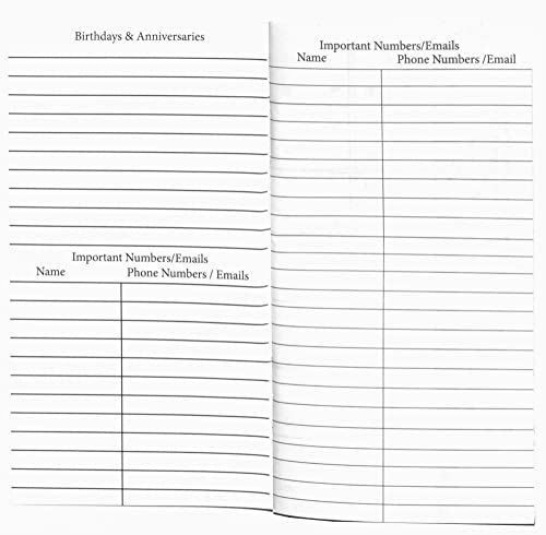 2 Year 2024 2025 Bling Glitter Pocket Calendar Planner with Note Pad (Dolphin)