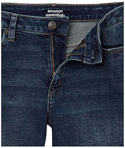 Amazon Essentials Women's 4" Denim Short, Dark Denim, 14