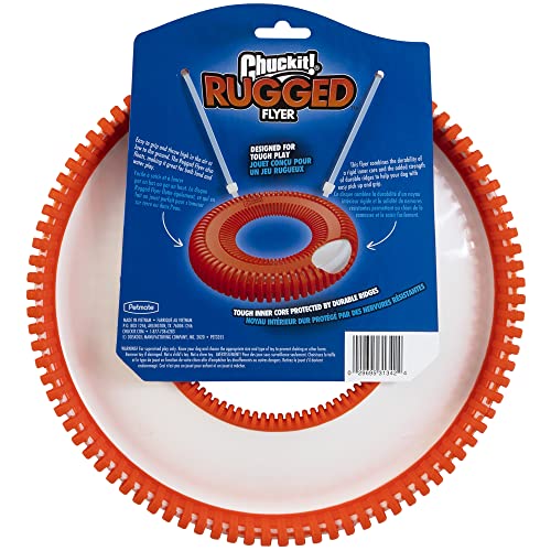 Chuckit Rugged Flyer Dog Toy, Medium, Assorted Colors