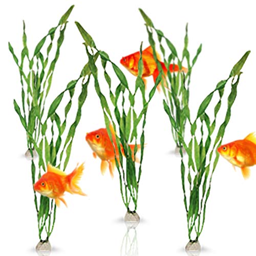 JOR Artificial Vallisneria Spiralis Plant, Aquarium Decor, Create Aquatic Forest, 10-Pcs