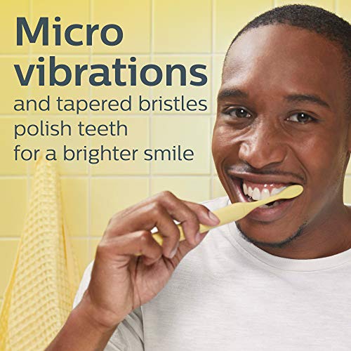 Philips One by Sonicare Battery Toothbrush, Mango, HY1100/02 + Philips One by Sonicare 2pk Brush Heads, Mango BH1022/02