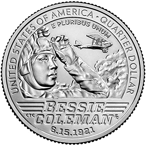 2023 P,D American Women, Washington Bessie Coleman Quarter Uncirculated