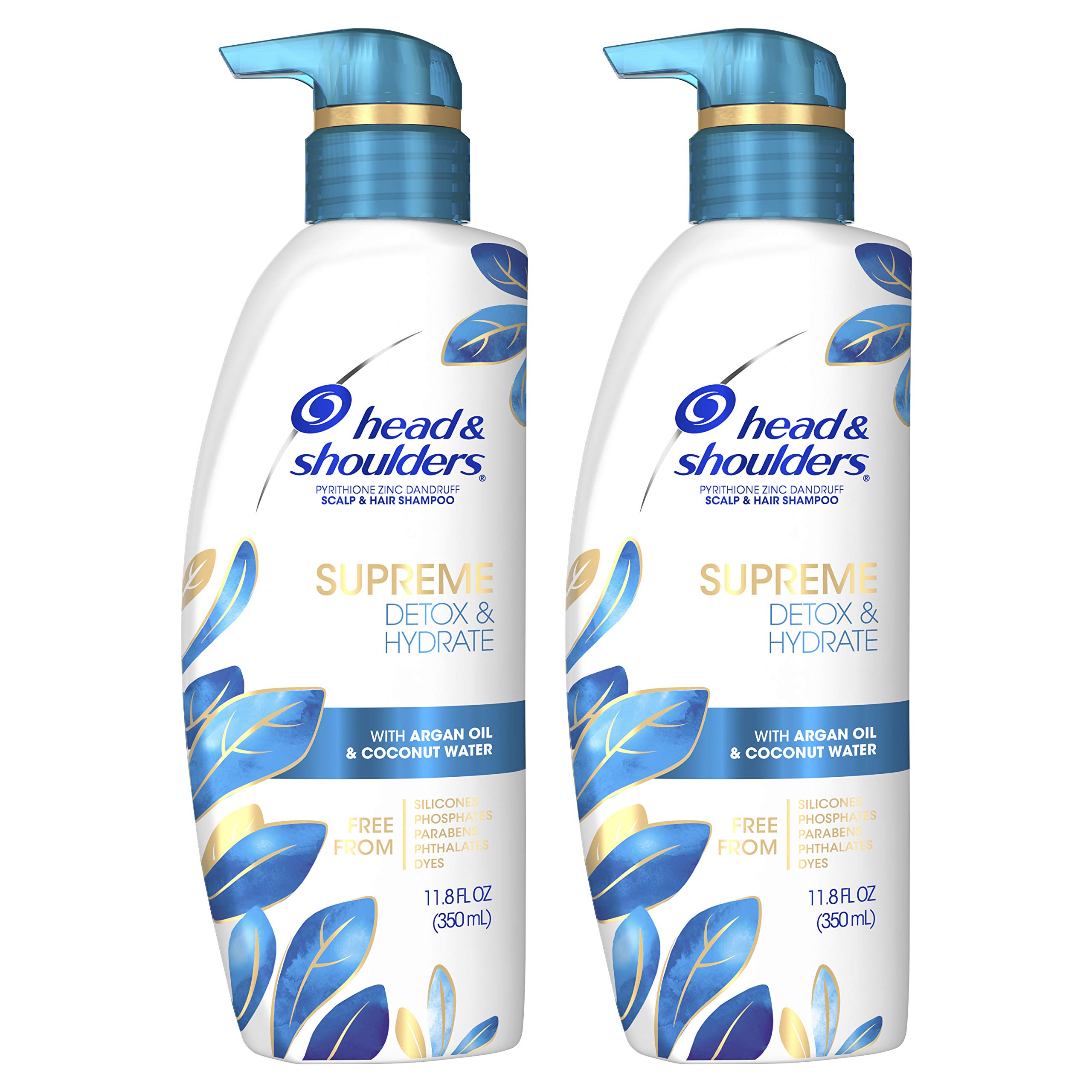 Head & Shoulders Detox and Hydrate Shampoo 11.8 Fl Oz Twin Pack