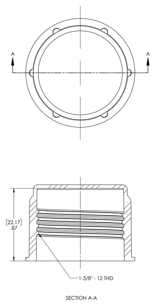 Caplugs 99394449 Plastic Threaded Plastic Cap for Flared JIC Fittings. to fit Thread Size 1 5/16-12" CD-16, PE-LD, to Fit Thread Size 1 5/16-12", Red (Pack of 40)