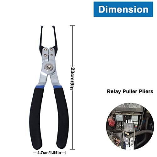 ๐ฎ๐ฌ๐ฎ๐ฏ ๐๐ฅ๐๐ง๐๐๐๐ Relay Puller Pliers, Auto Relay Clamp Puller Fuse Puller Tool, Car Vehicle Battery Terminal Wiper Remover Pliers Tool
