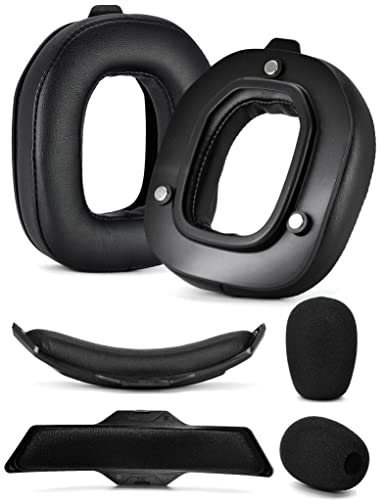 A50 Gen 3 Mod Kit - defean Replacement Earpads and Headband Compatible with Astro A50 Gen 3 Headset,Ear Cushions, Upgrade High-Density Noise Cancelling Foam, Added Thickness (Black Protein)