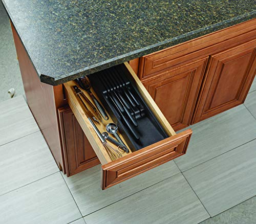 Farberware 5229614 7 Slot In Drawer Knife Organizer, 18-Inch, Black