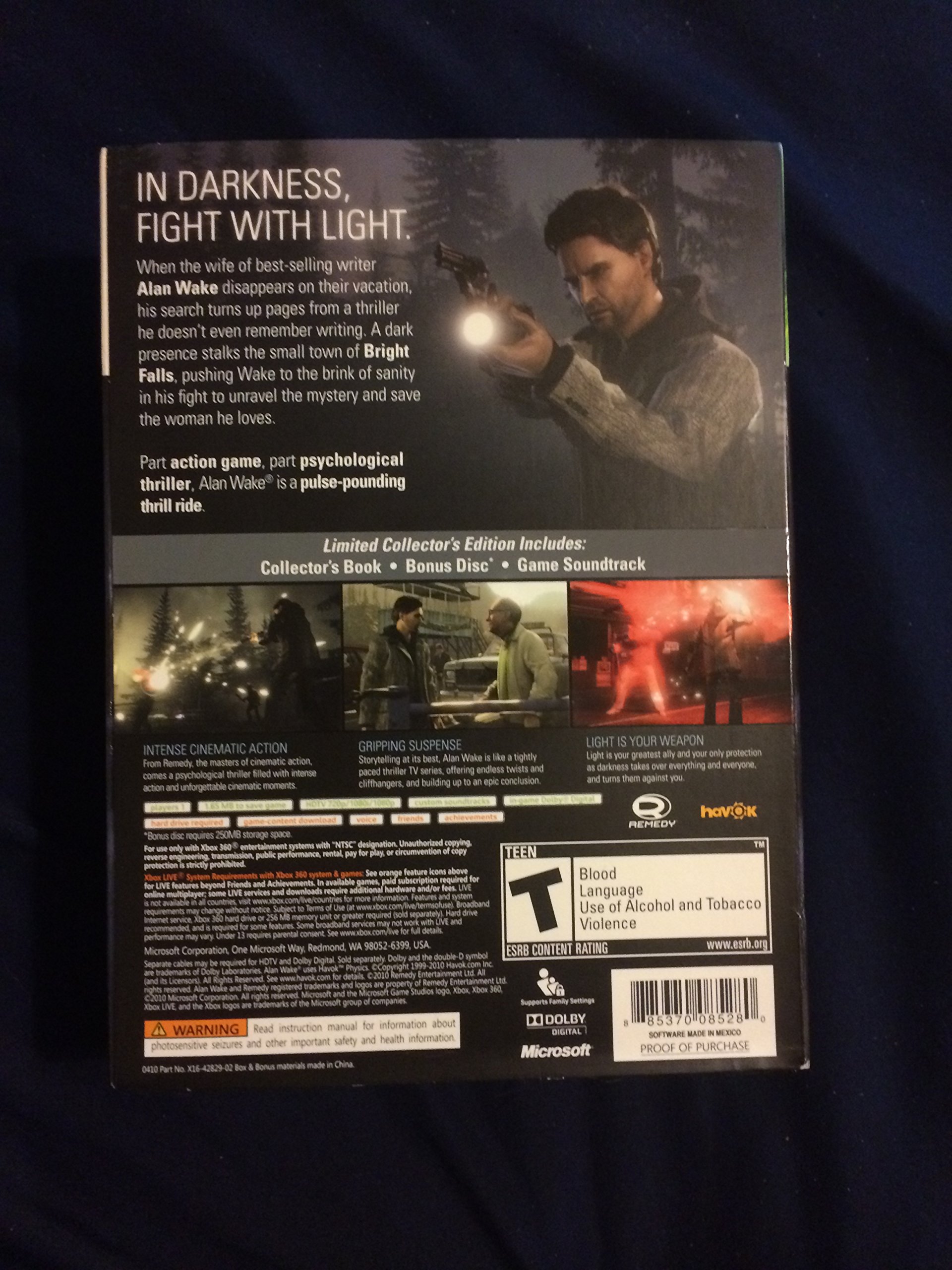 Alan Wake: Limited Edition -Xbox 360