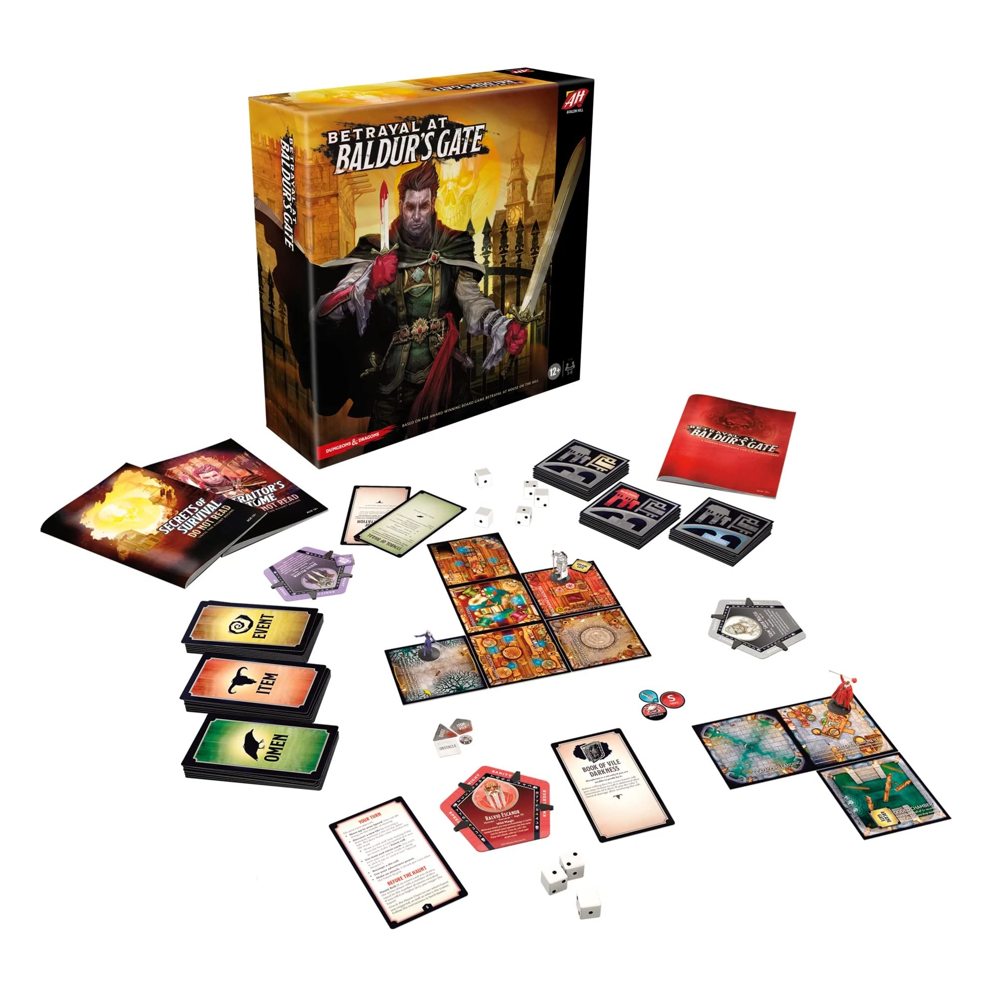 Avalon Hill Betrayal at Baldur's Gate Modular Board Game, Hidden Traitor Game, Fantasy Game for Ages 12 and Up, D&D Game