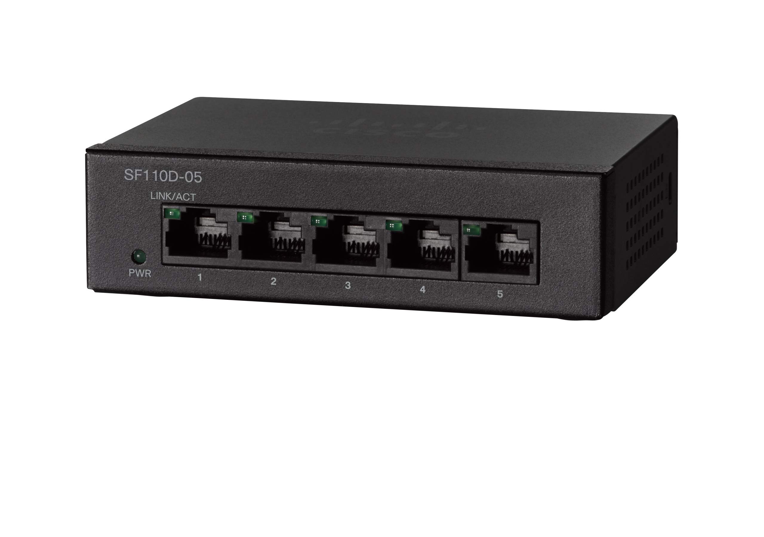 Cisco SF110D-05 Unmanaged Switch | 5 Ports 10/100 | Limited Lifetime Protection (SF110D-05-NA)