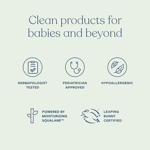 Pipette Baby Lotion - New & Improved Formula, Hydration & Natural Moisture of Baby's Delicate Skin, Renewable Plant-Derived Squalane, Rose + Geranium Aroma, 5.7 fl oz