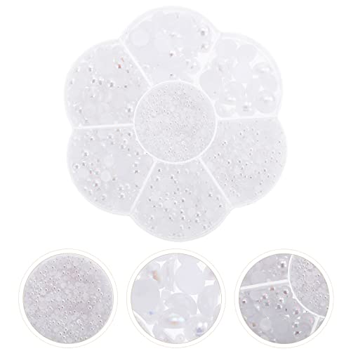 Ciieeo Nail Accessories Nail Accessories Ornament Crafts 1 Box of Decorative Nail Pearls Multi-Function Craft Peals Convenient Peals Nail Accessory Nail Tech Accessories Pearl Beads Pearl Beads